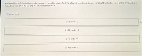 solved a string of length l ﻿fixed at both ends resonates in