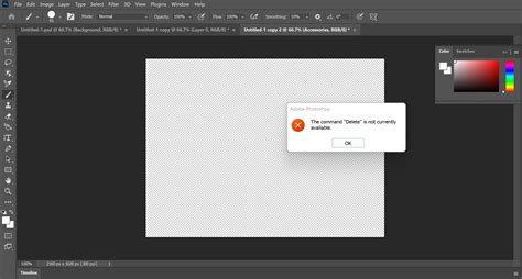 Solved Adobe Photoshop The Command Delete Is Not Current Adobe Product Community 12673335