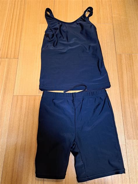 Yahoo オークション 【美品】スクール水着 女の子 上下セパレート型