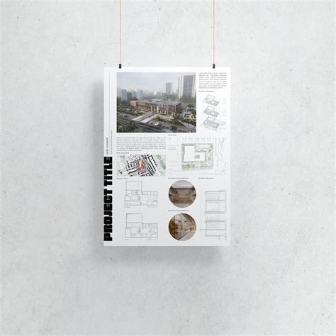 Architecture Presentation Board Templates Canva A1 Presentation Board Layout Template Etsy