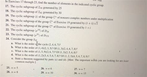 solved 10 84 in exercises 17 through 23 find the number of