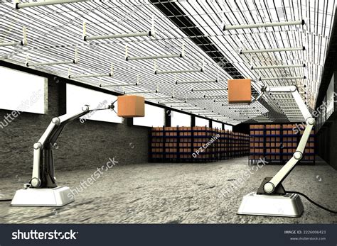 Robot Arm Object Manufacturing Industry Technology Stock Illustration 2226006423 Shutterstock