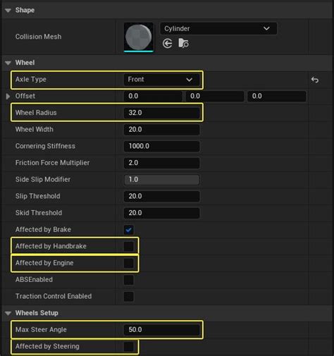 How To Set Up Vehicles In Unreal Engine Unreal Engine 50 Documentation