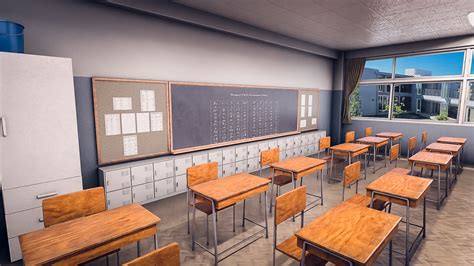 Japanese Neat Classroom Daz 3d Japanese Neat Classroom Daz 3d