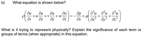 Solved B What Equation Is Shown Below Op Ox What Is It Chegg Com