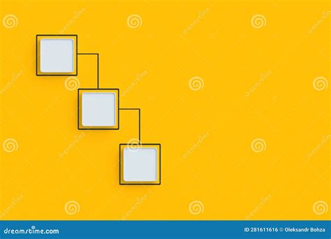 Hierarchical Organizational Chart Concept Scheme Made From Empty