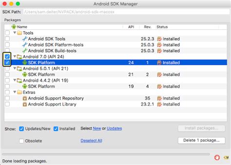 Installing Additional Android Sdk Unreal Engine 427 Documentation