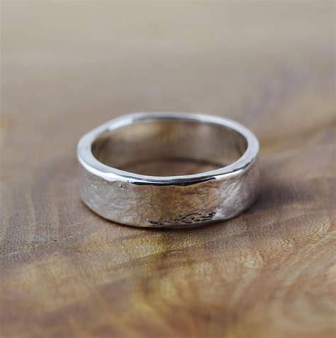 Sterling Silver 6mm Wide Textured Storybook Band Wide Banded Etsy