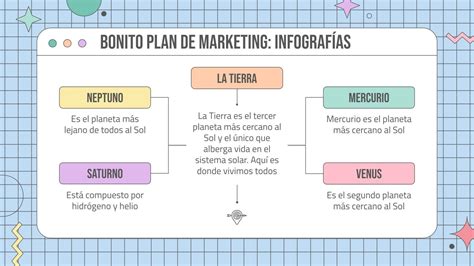 Cute Pastel Grid Interface Marketing Plan Infographics