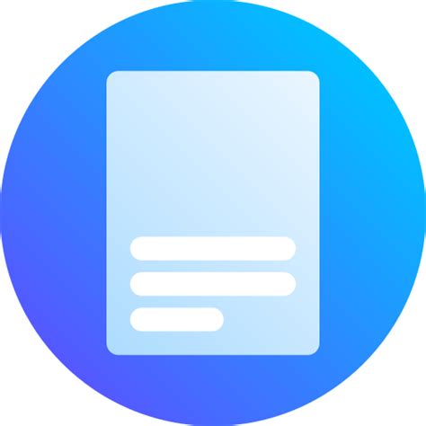 Doc Generic Gradient Fill Icon