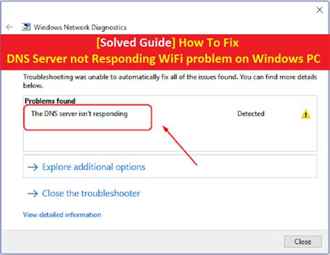 DNS Server Not Responding WiFi How To Fix Solved Guide Wifi Booster Diy Dns Linux Fix It