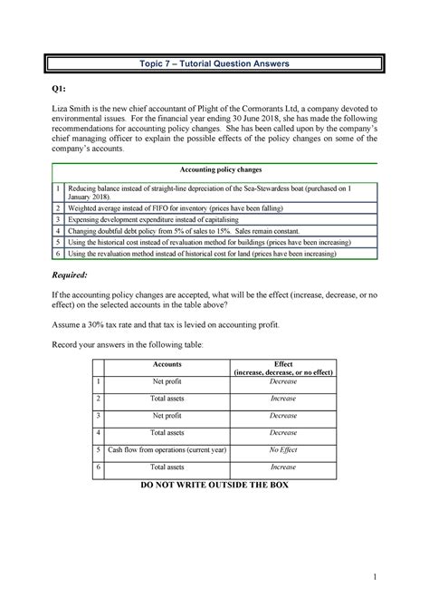 topic 7 tutorial question answers topic 7 tutorial question answers
