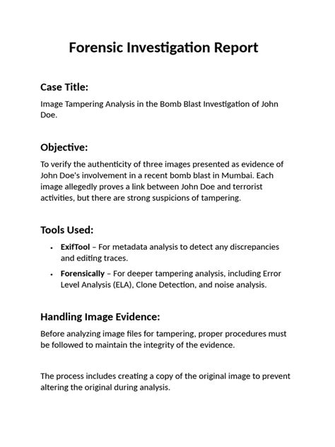 Forensic Investigation Report Pdf Metadata Adobe Photoshop
