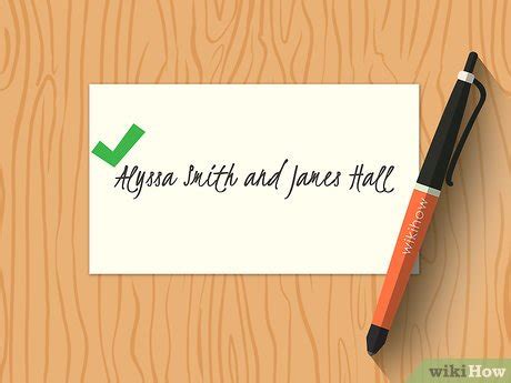 3 Ways To Address Guests On Escort Cards WikiHow Life