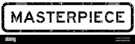 Grunge Black Masterpiece Word Square Rubber Seal Stamp On White Background Stock Vector Image