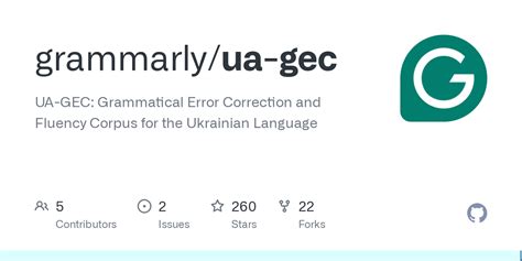 Github Grammarly Ua Gec Ua Gec Grammatical Error Correction And Fluency Corpus For The