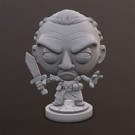 微缩模型 矮人战士43d打印模型 微缩模型 矮人战士43d打印模型stl下载 人物3d打印模型 enjoying3d打印模型网
