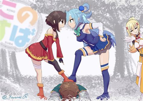 Megumin Vs Aqua Konosuba By Koronos On Deviantart