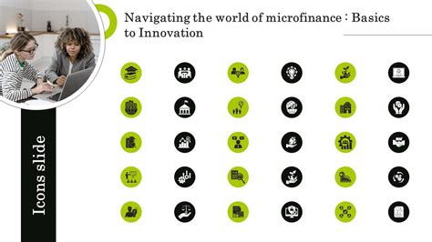 Icons Slide Navigating The World Of Microfinance Basics To Innovation Fin Ss Ppt Sample
