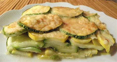 Seasonal Eating Scalloped Summer Squash Casserole