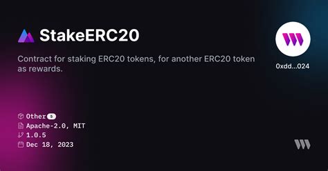 stakeerc20 published smart contract thirdweb