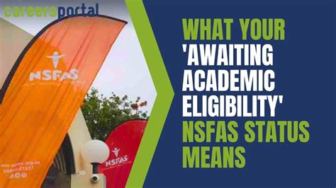 Awaiting Academic Eligibility Check Nsfas Status