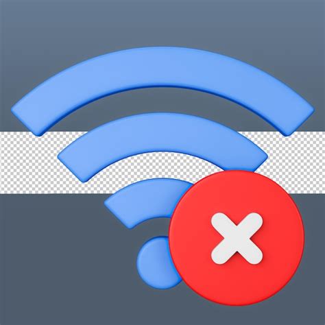 Premium Psd Wifi Error 3d Icon