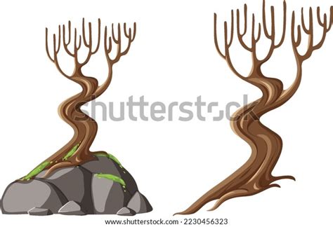 Isolated Tree Without Leaves Cartoon Illustration Stock Vector Royalty Free