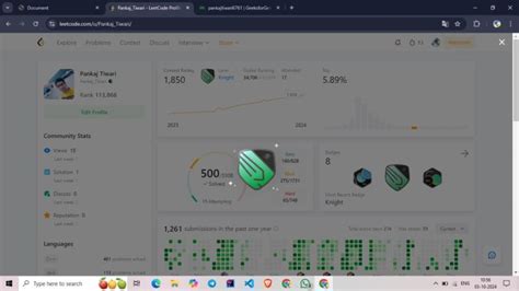 Leetcode Problemsolving Codingjourney Datastructures Algorithms Keeplearning Knightbadge