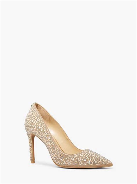 Alina Flex Embellished Pump Pale Gold Michael Kors Kwt