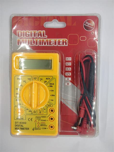 Dt 830 Digital Voltage Multimeter Bd