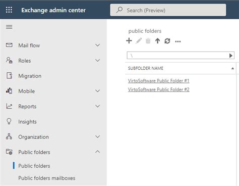 Public Folders Virtosoftware Guides And Docs