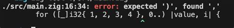 Error With For Loop Issue Ziglang Zig GitHub