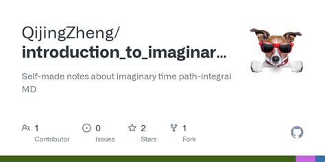 Github Qijingzhengintroductiontoimaginary Timepathintegrals Self Made Notes About