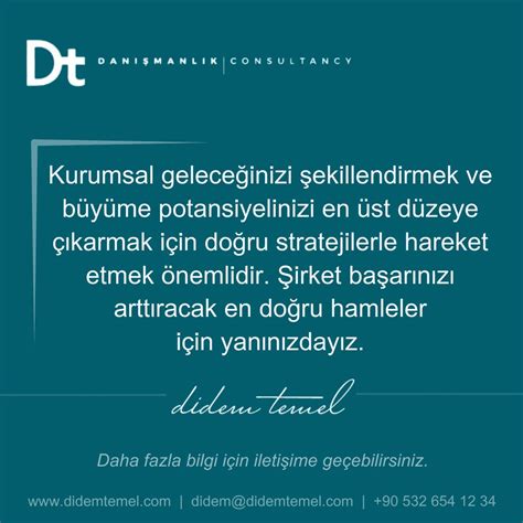 Didem Temel Danışmanlık Posted On Linkedin