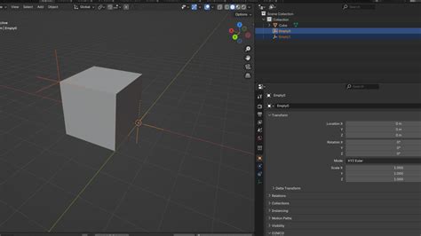 Using Two Empty Objects To Create Or Deform A Cuboid Modeling Blender Artists Community