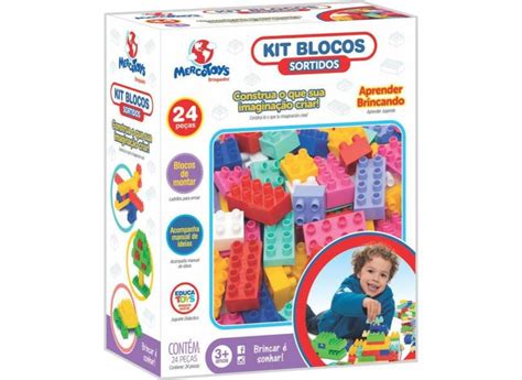Kit Blocos Sortidos De Montar Pe As Em Promo O No Buscap