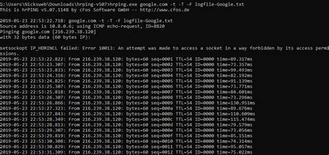 Log Ping To A Text File Autechnet Kb