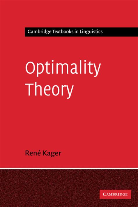 Optimality Theory Cambridge Textbooks In Linguistics