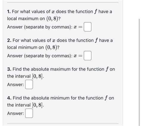 Solved Use The Given Graph Of The Function On The Interval Chegg