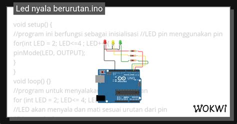 Led Nyala O Wokwi Esp32 Stm32 Arduino Simulator