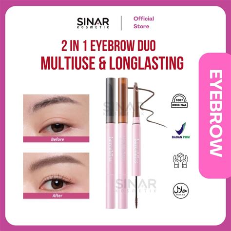 Jual New Launch Bnb Barenbliss Make Me Plushy Eyebrow Duo 2 In 1 Pensil Alis And Browcara 24h
