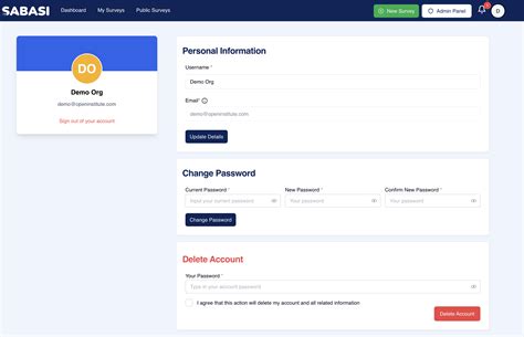 Profile Management Sabasi Support
