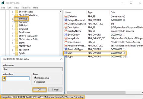 Ensure Simple Tcpip Services Simptcp Is Set To Disabled Or Not