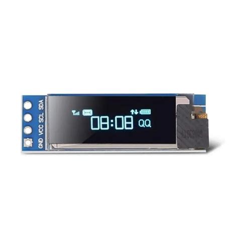 Generic Module Daffichage Oled I2c 091 Pouces Bleu 33v ~ 5v Pour