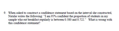 Solved Part 2 Practice Constructing Confidence Intervals