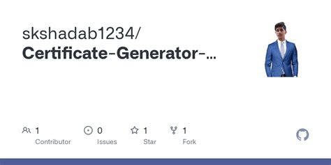 GitHub Skshadab Certificate Generator Script