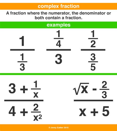 Complex Fraction Complex Fractions Technical Mathematics Sixth