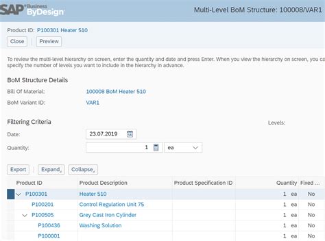 How To Use Multi Level BoM To Create Planning Prop SAP Community