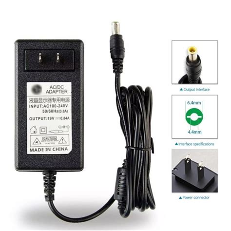 Replacement Lg Monitor Power Cord V A A A A Lcd Computer Charging Source Adapter